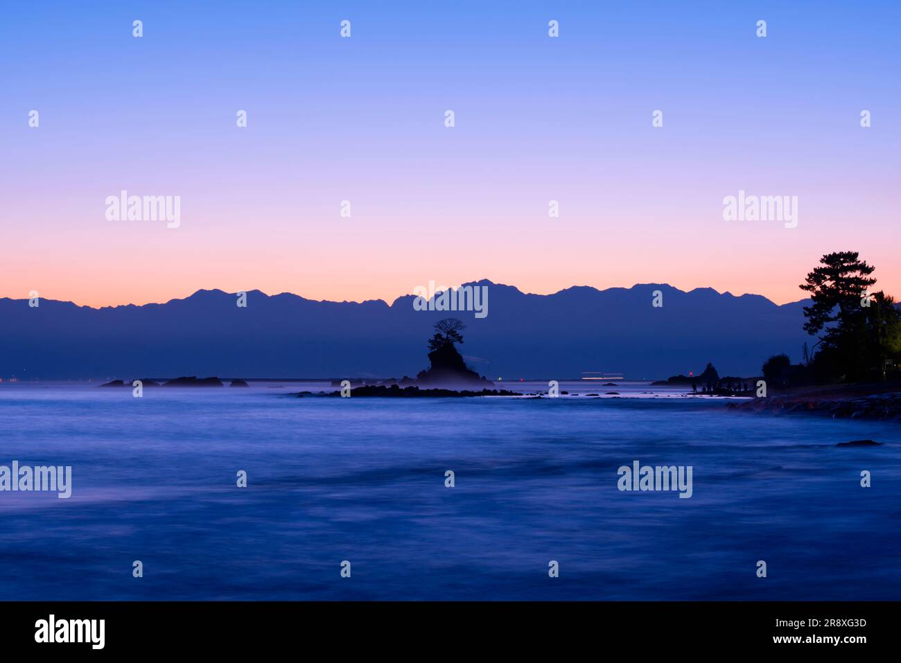 Amaharashi coast at dawn Stock Photo - Alamy