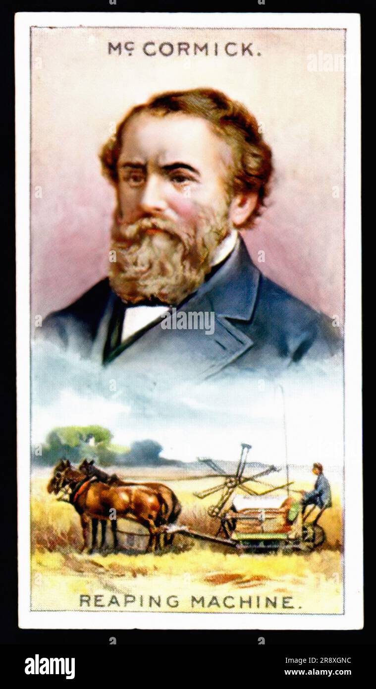 Cyrus McCormick - Vintage Cigarette Card Stock Photo - Alamy