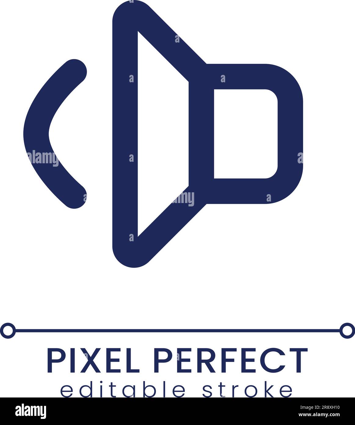 Volume pixel perfect linear ui icon Stock Vector Image & Art - Alamy