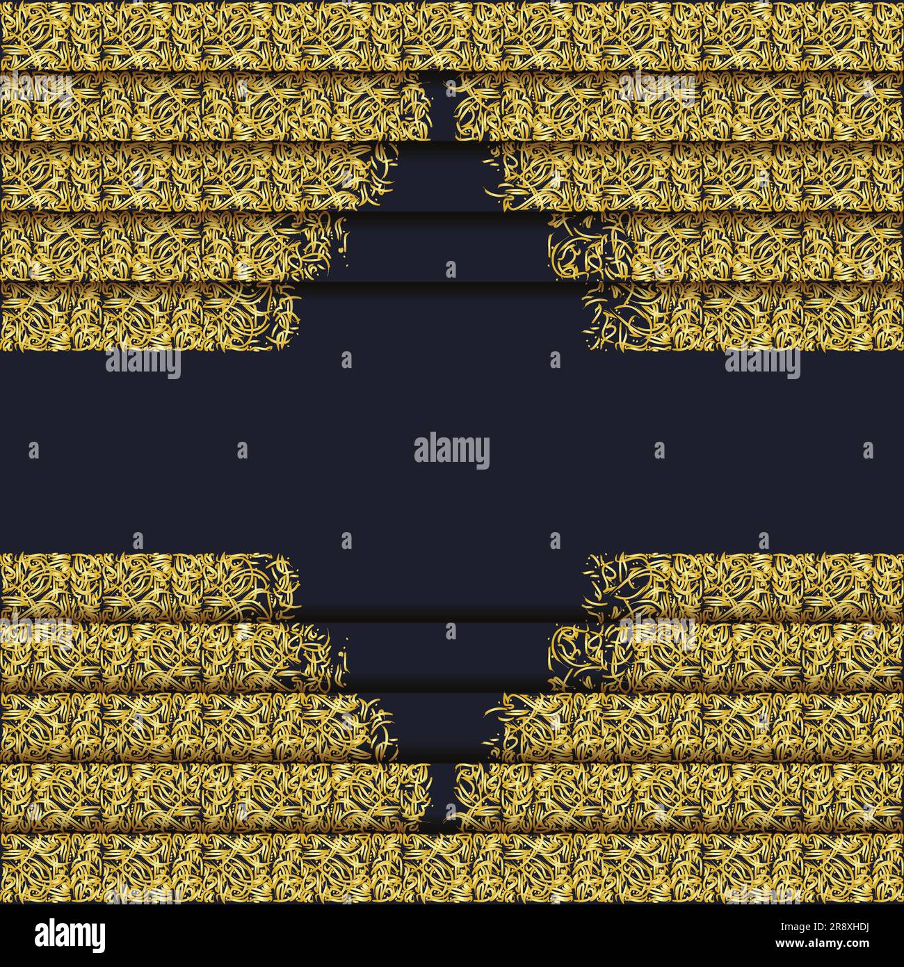 Abstract golden arabic caligraphy wallpaper Stock Vector Image & Art ...