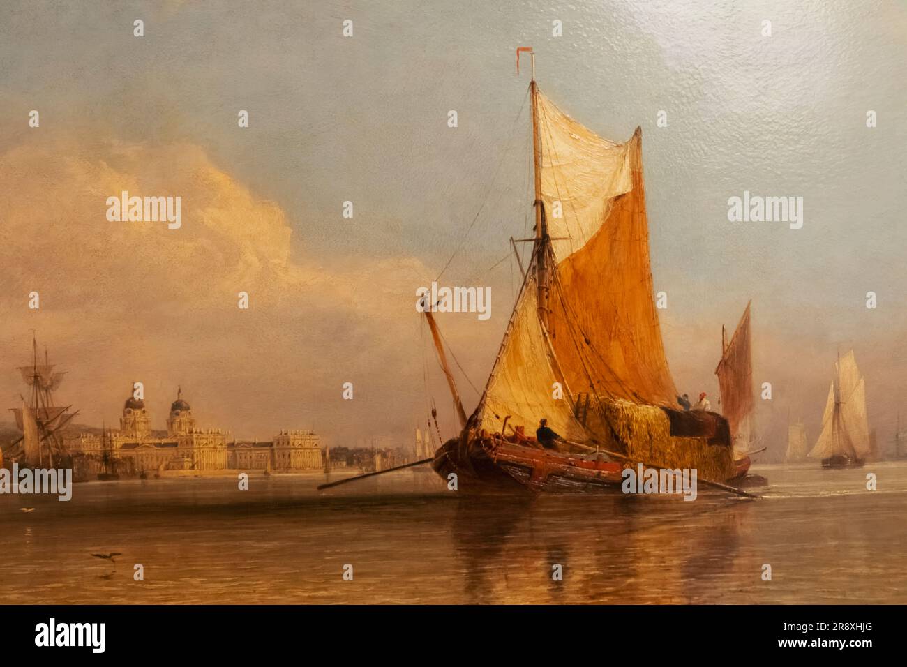 England, London, Greenwich, The Queen's House, Painting titled "A Hay ...