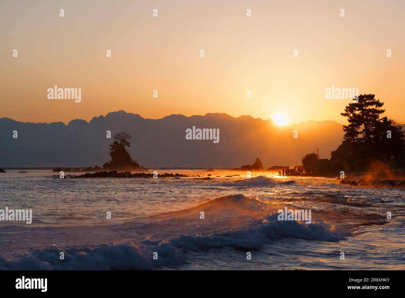 Amaharashi coast and the morning sun Stock Photo - Alamy