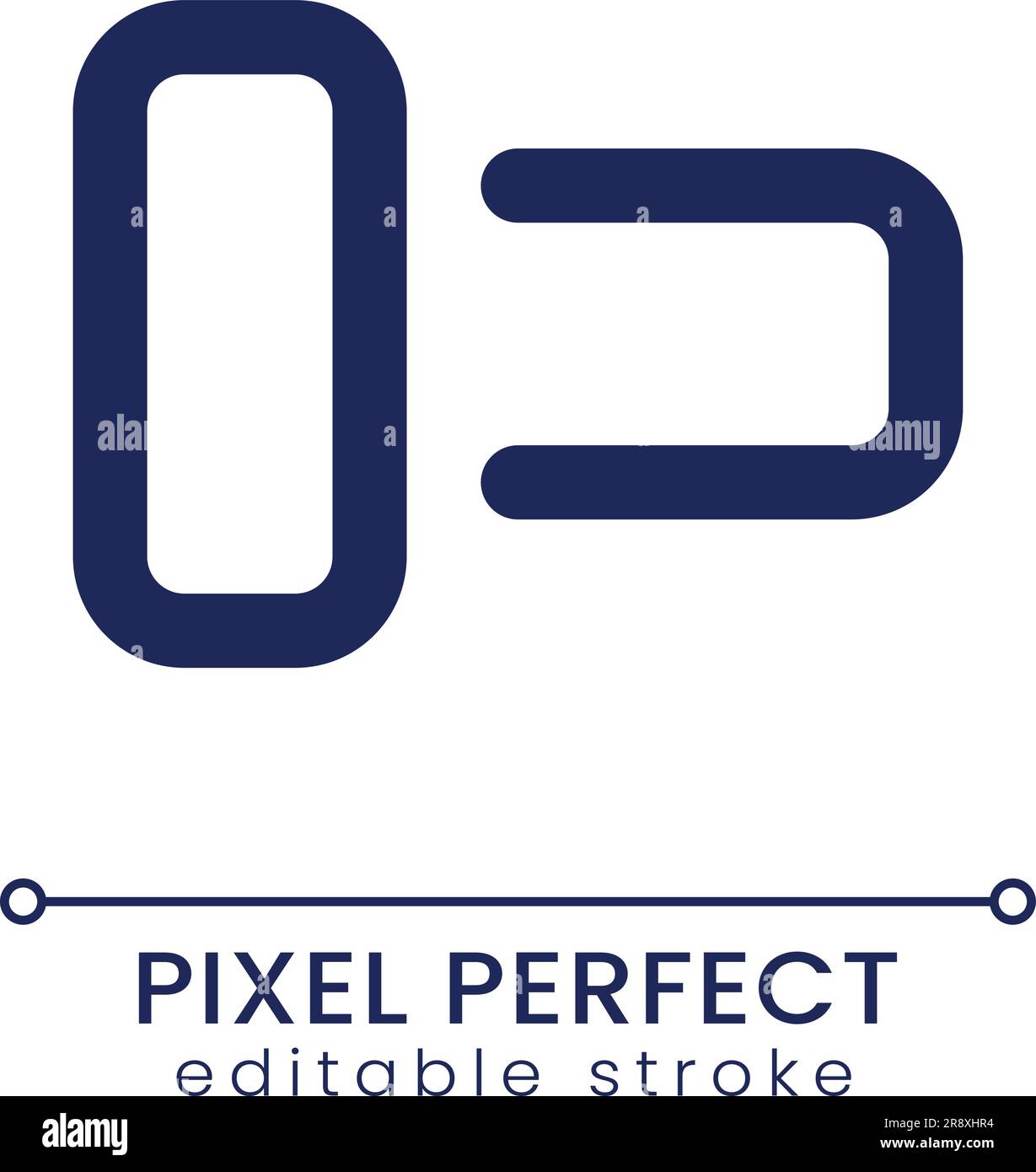 Switch off pixel perfect linear ui icon Stock Vector Image & Art - Alamy