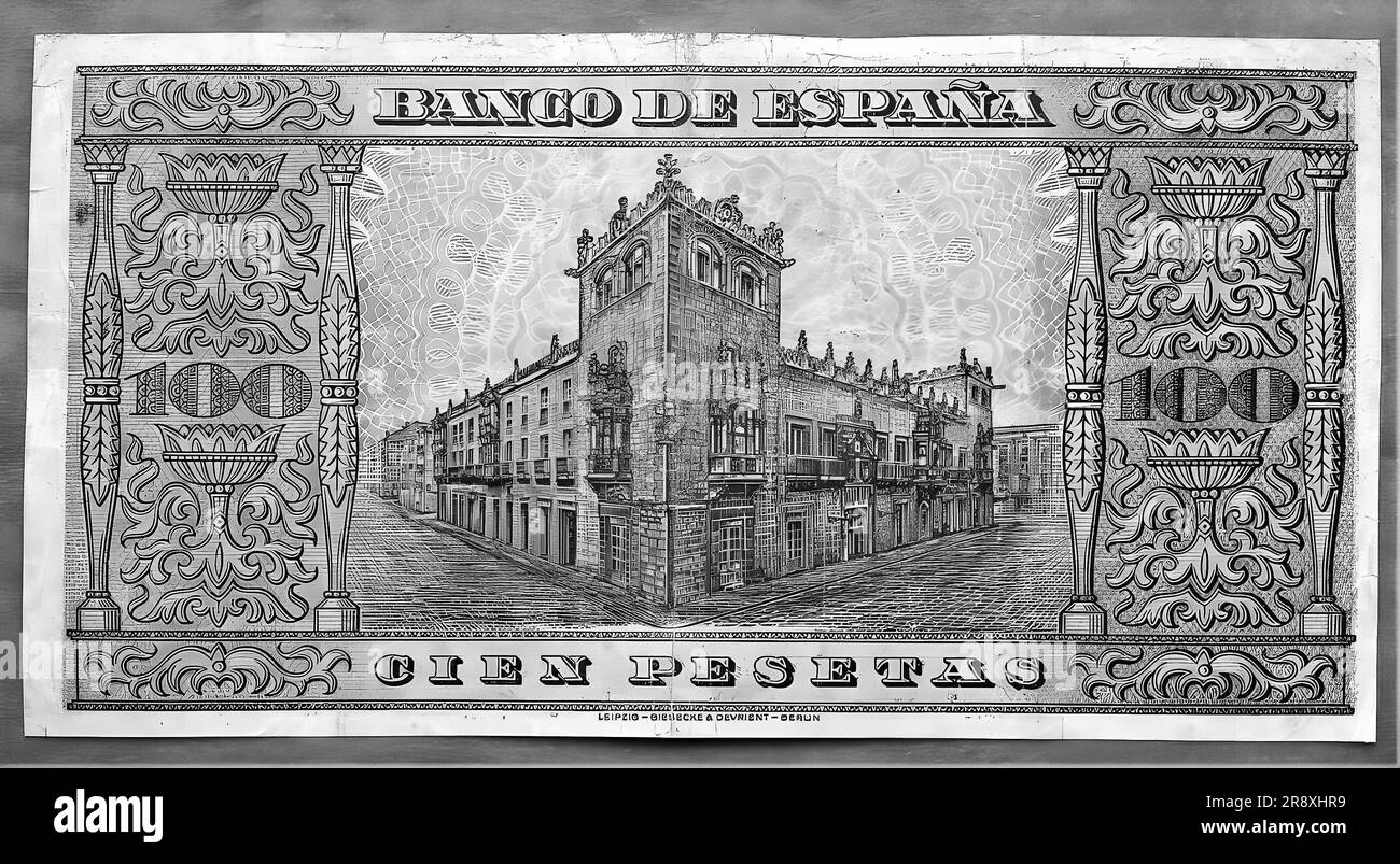 Bank of spain 100 pesetas hi-res stock photography and images - Alamy