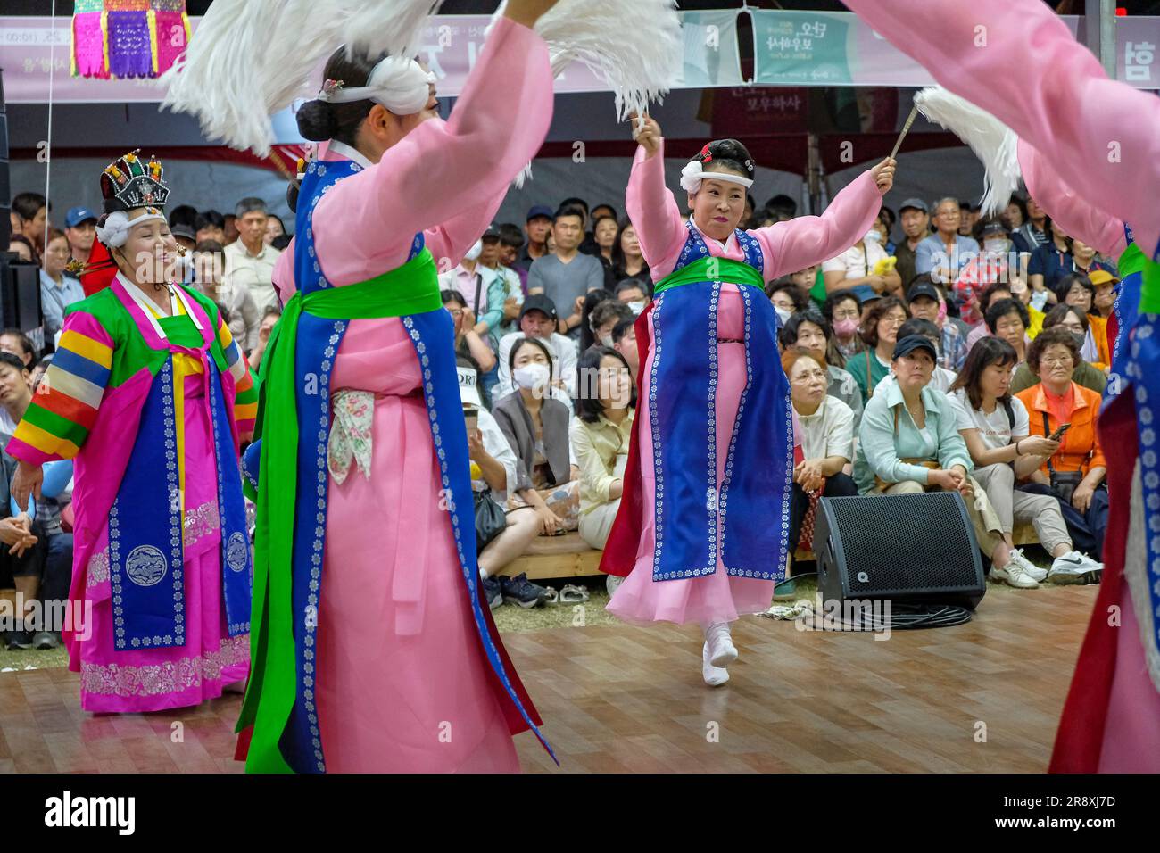 Gangneung, South Korea - June 21, 2023: Shamanistic ritual at the ...