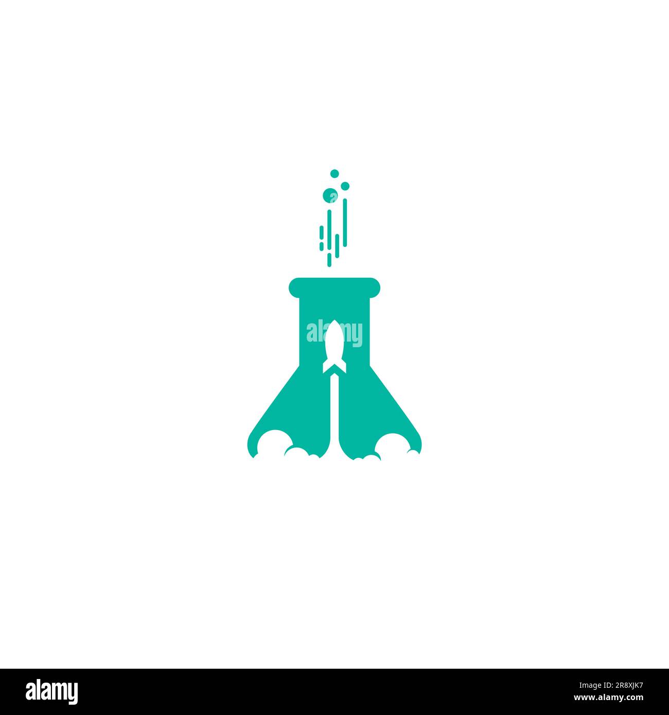 Rocket icon flat color Cut Out Stock Images & Pictures - Alamy