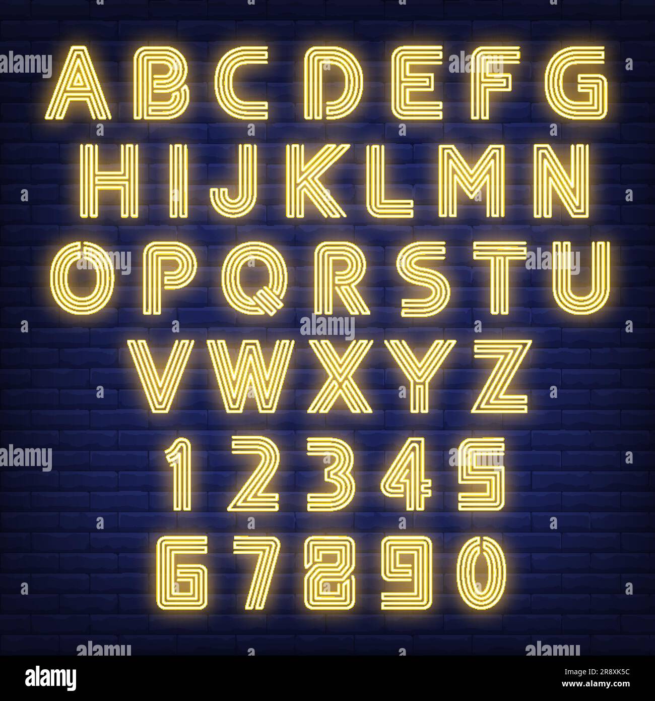 English alphabet neon sign Stock Vector Image & Art - Alamy