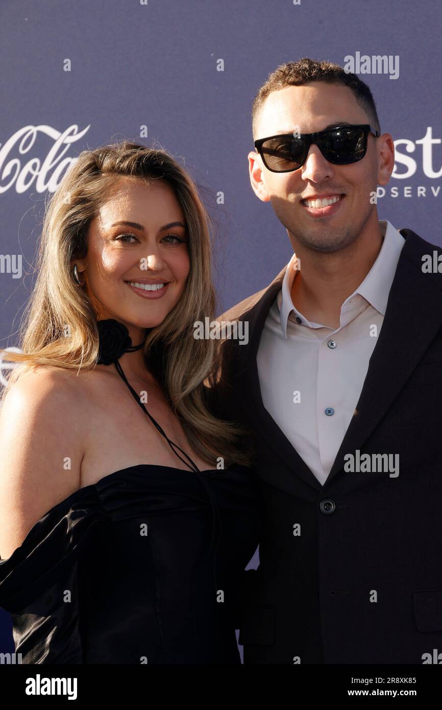 Los Angeles, California, USA. 22nd June, 2023. Austin Barnes, Nicole ...