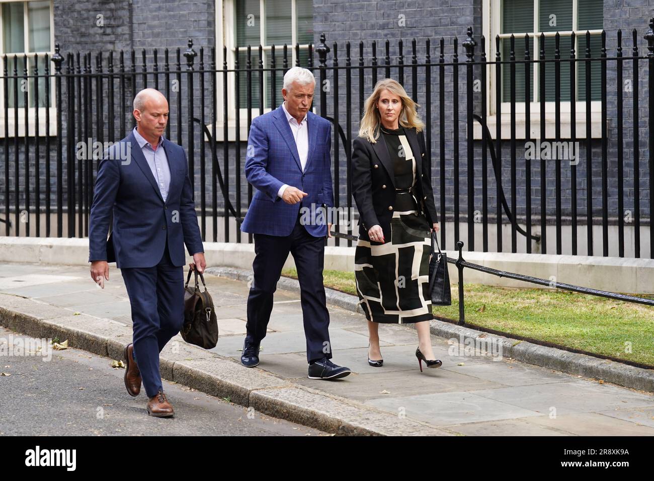 CAPTION CORRECTION THIS PICTURE SHOWS THE FOLLOWING PEOPLE DEPARTING 10 ...