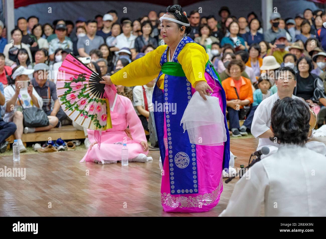 Gangneung, South Korea - June 21, 2023: Shamanistic ritual at the ...