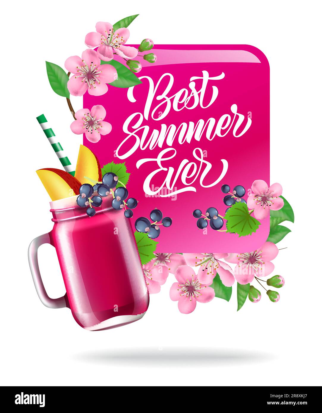 Best summer ever, colorful poster design Stock Vector Image & Art - Alamy