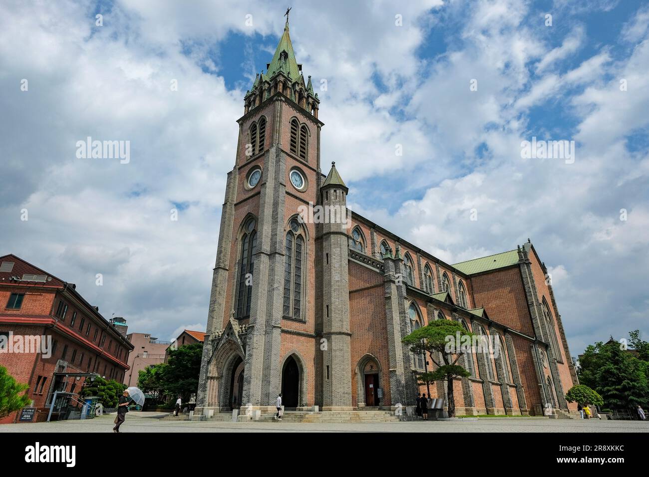 Seoul, South Korea - June 22, 2023: Myeongdong Cathedral is the ...