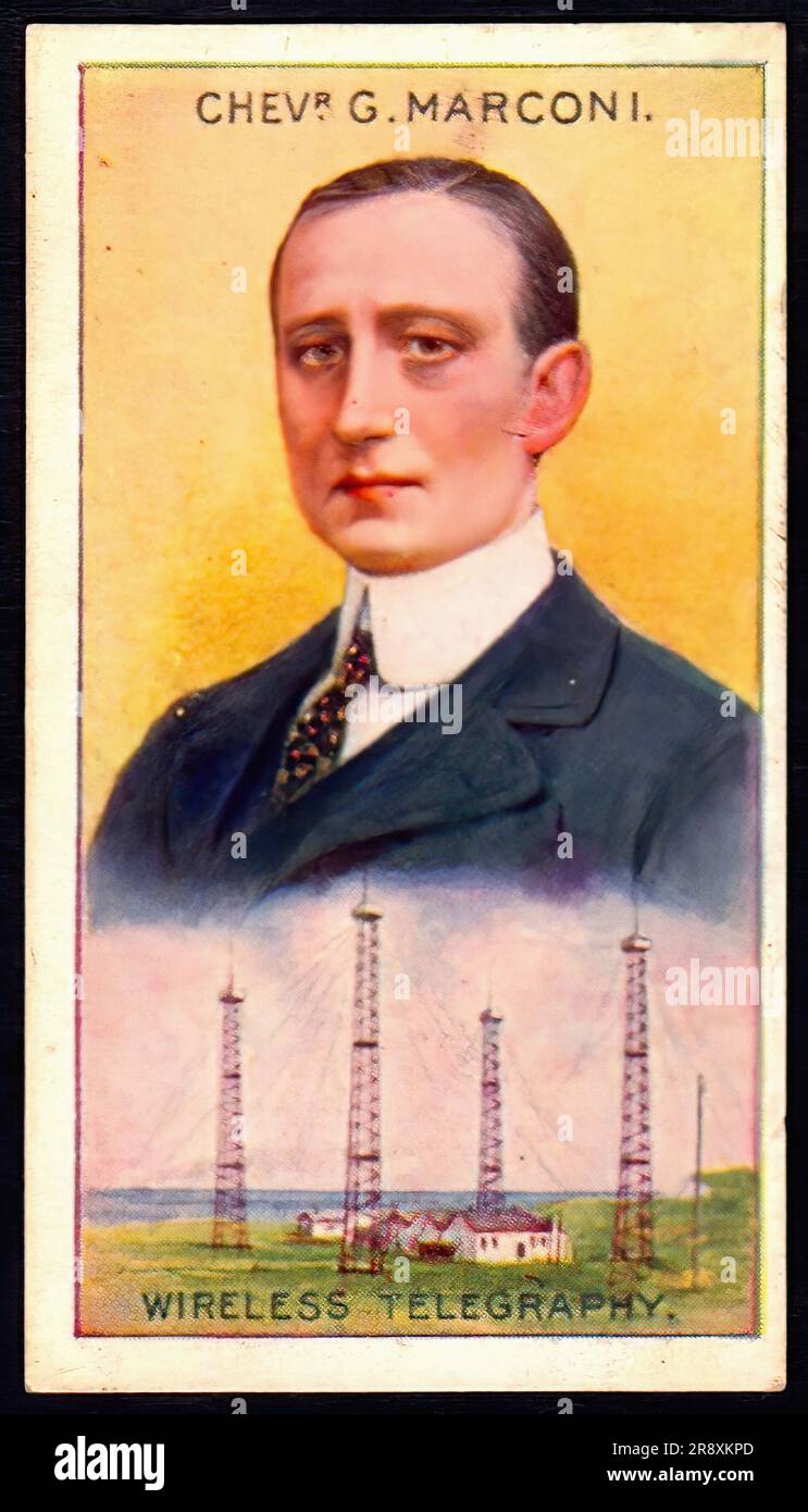 Wireless Telegraphy - Vintage Cigarette Card Stock Photo - Alamy Wireless Telegraphy - Vintage Cigarette Card Stock Photo - Alamy