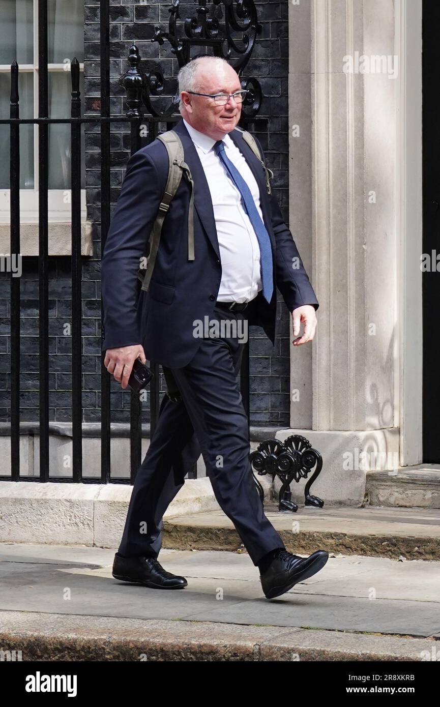 David Postings, Chief Executive, UK Finance, departs 10 Downing Street ...