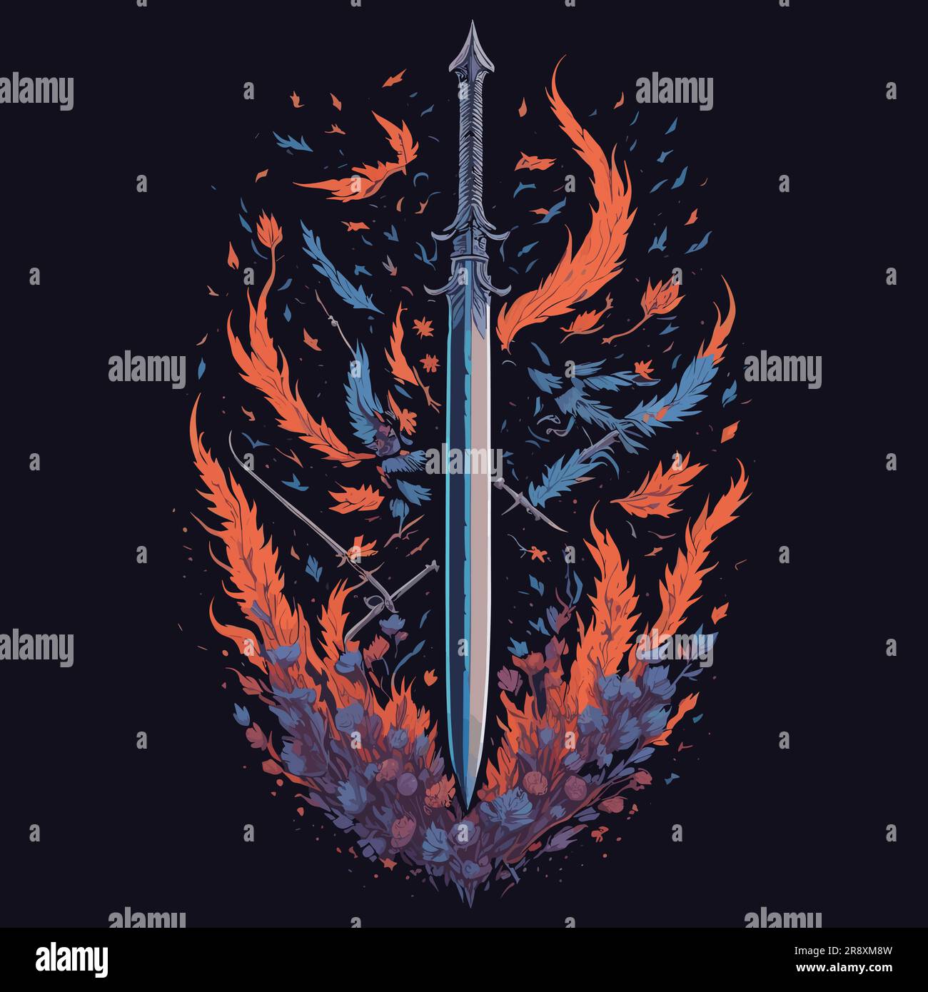 Tribal knife Stock Vector Images - Alamy