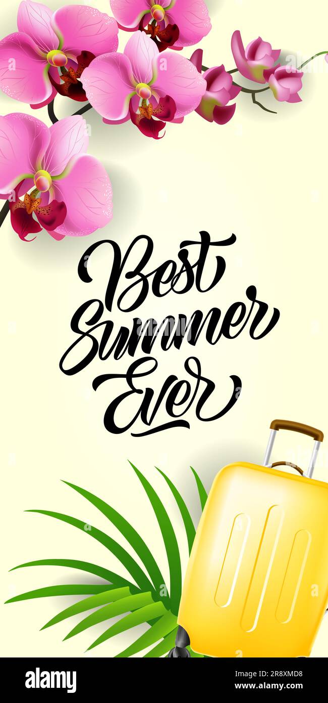 Best summer ever lettering Stock Vector Image & Art - Alamy