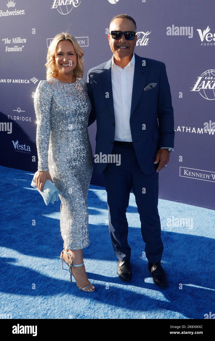 Los Angeles, California, USA. 22nd June, 2023. Dave Roberts, Tricia ...