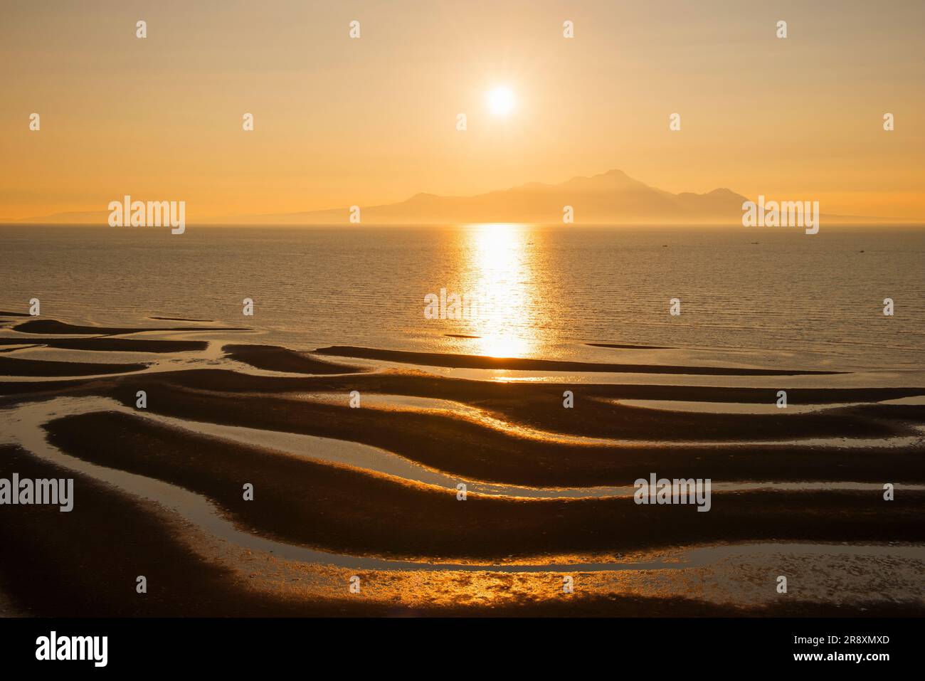 Mud flats on Mikoshiorai Coast Stock Photo - Alamy