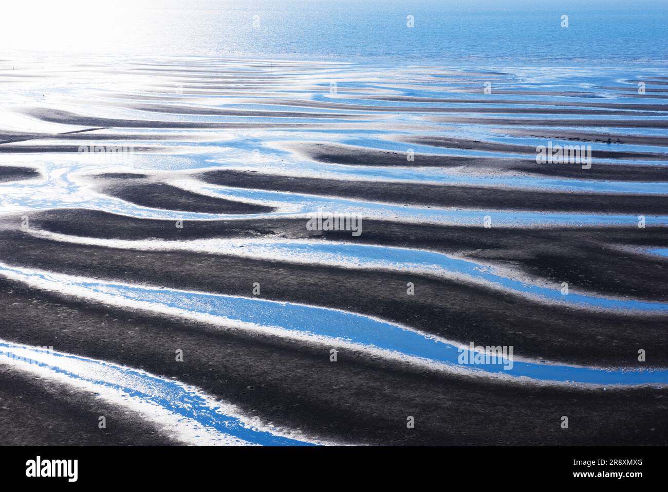 Mud flats on Mikoshiorai Coast Stock Photo - Alamy