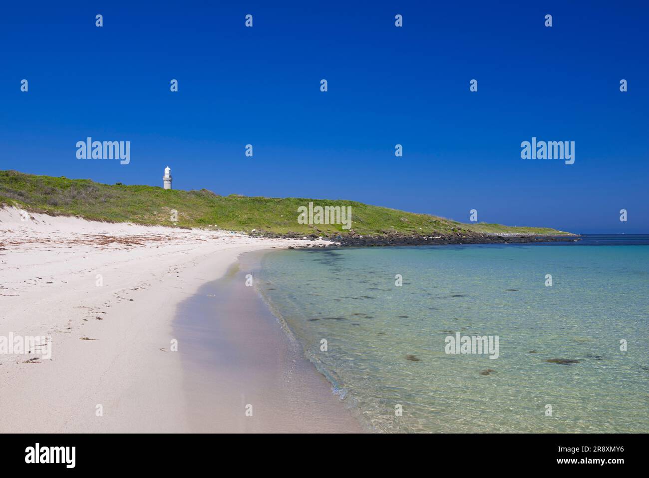Kakunoshima Lighthouse and Ohama Beach Stock Photo - Alamy