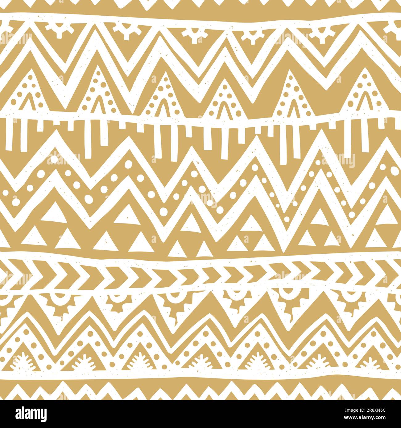 Hand drawn abstract seamless pattern, ethnic background, african style ...