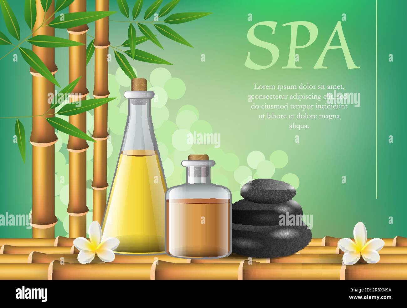 Spa lettering and accessories composition Stock Vector Image & Art - Alamy