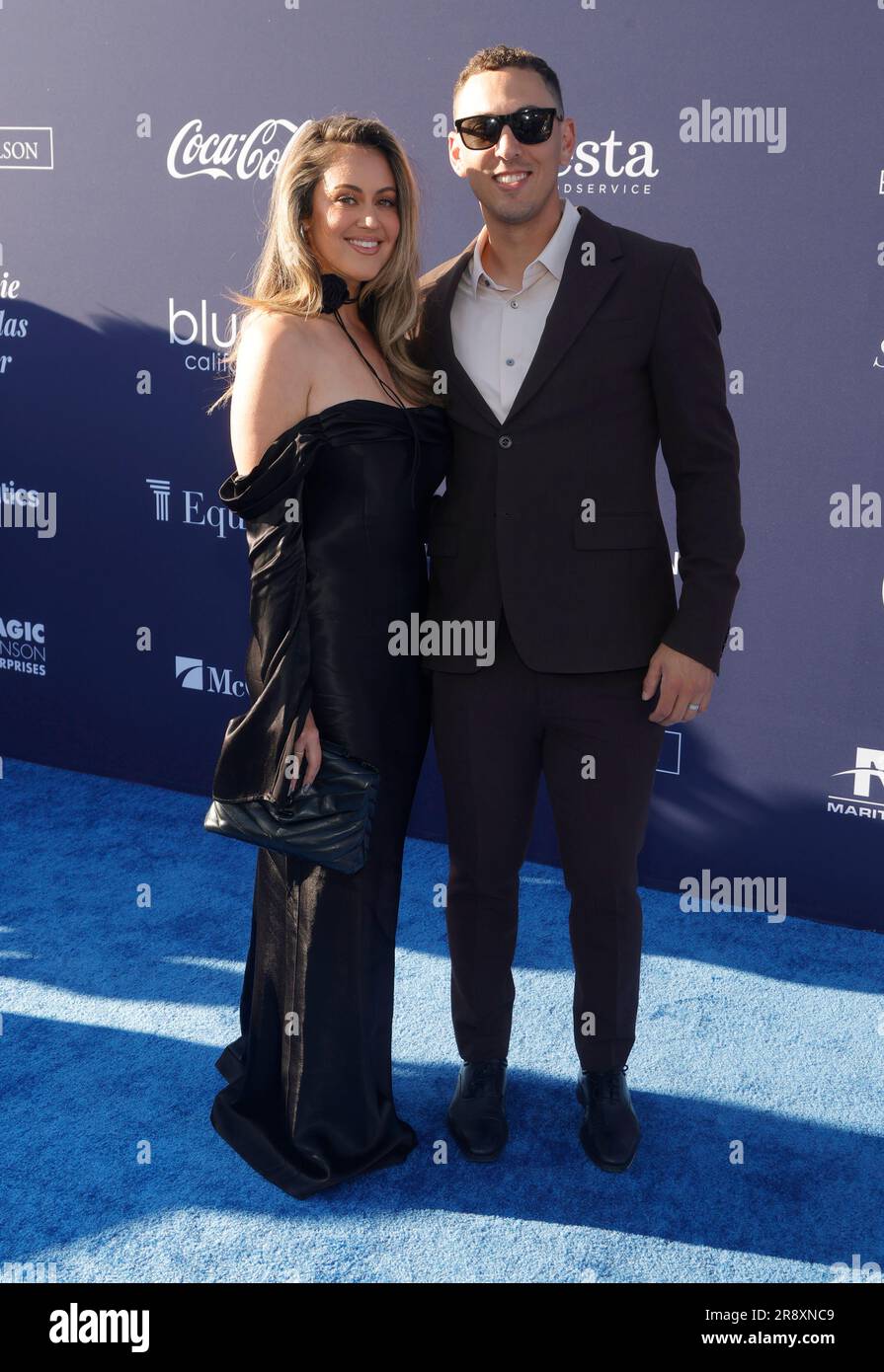 Los Angeles, California, USA. 22nd June, 2023. Austin Barnes, Nicole ...