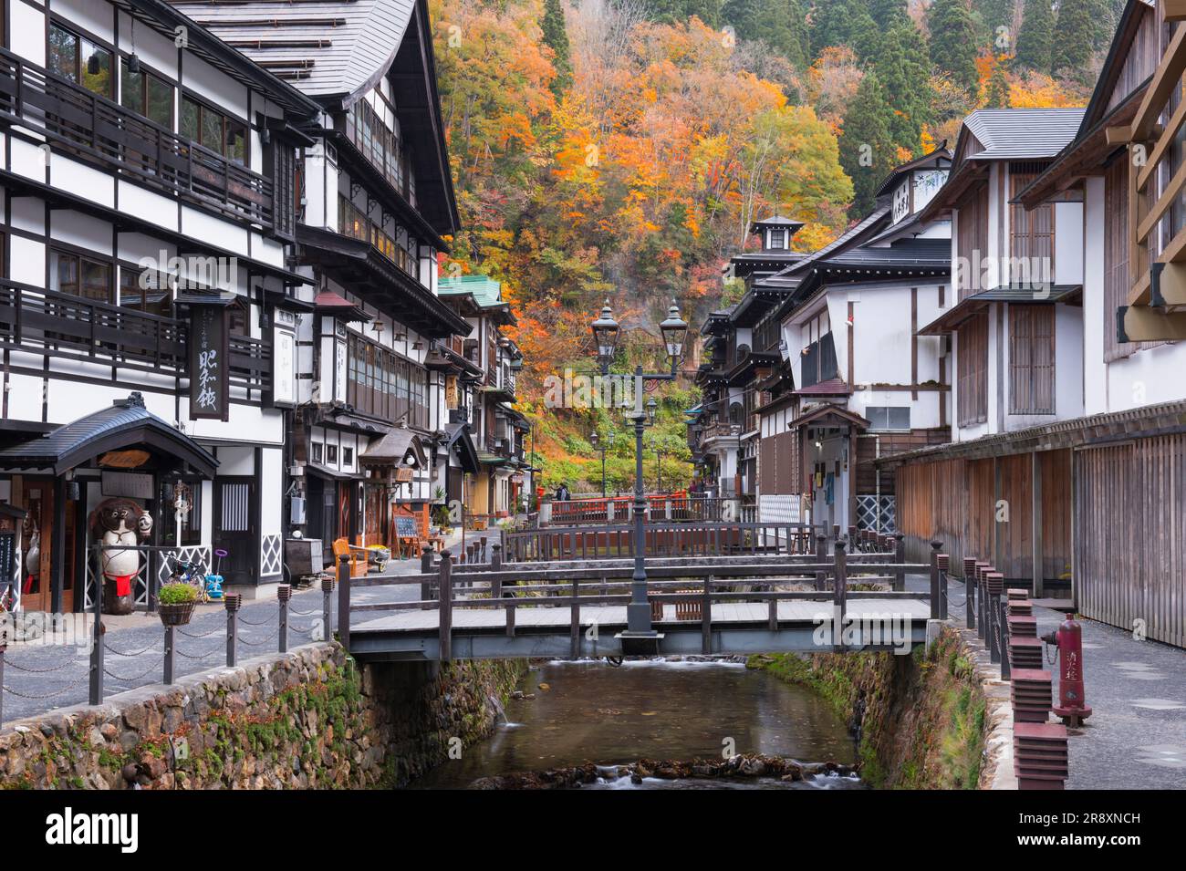 Ginzan Onsen in Autumn Stock Photo - Alamy