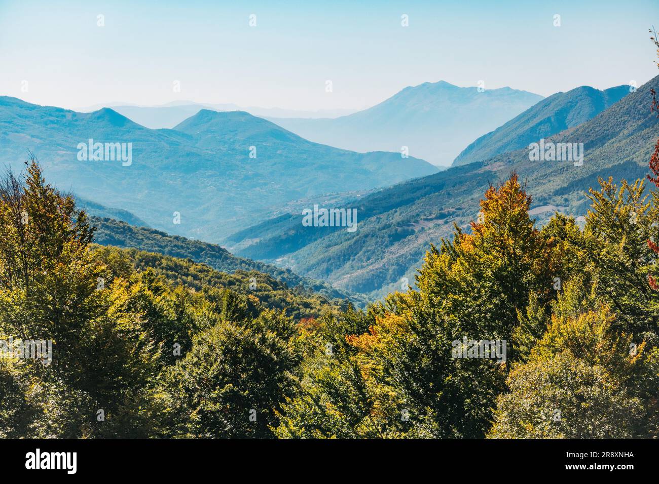Summer haze in the Sharr Mountain National Park, Kosovo Stock Photo - Alamy