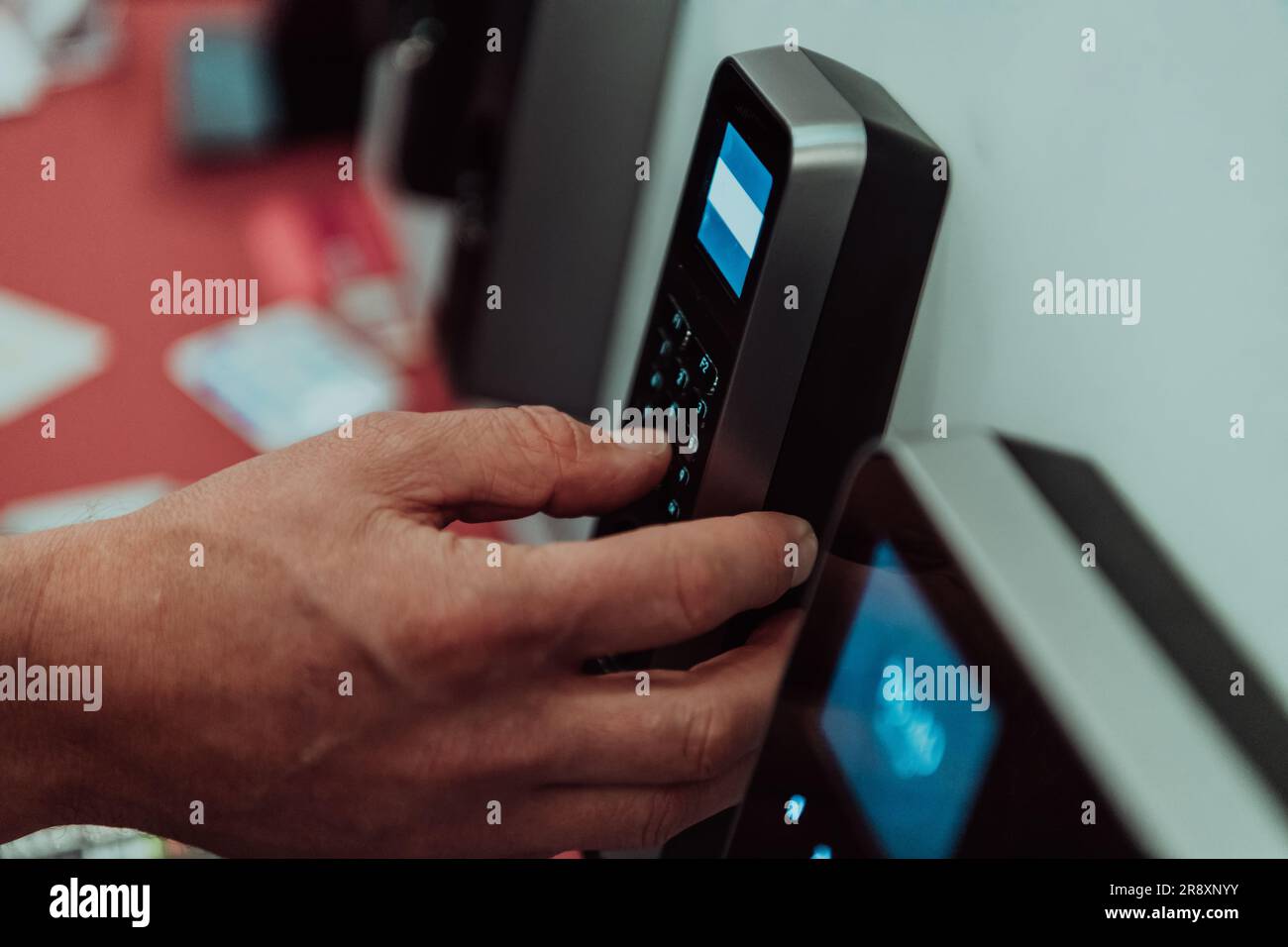 Door access control by Fingerprint Scanner, Facial recognition and Key ...