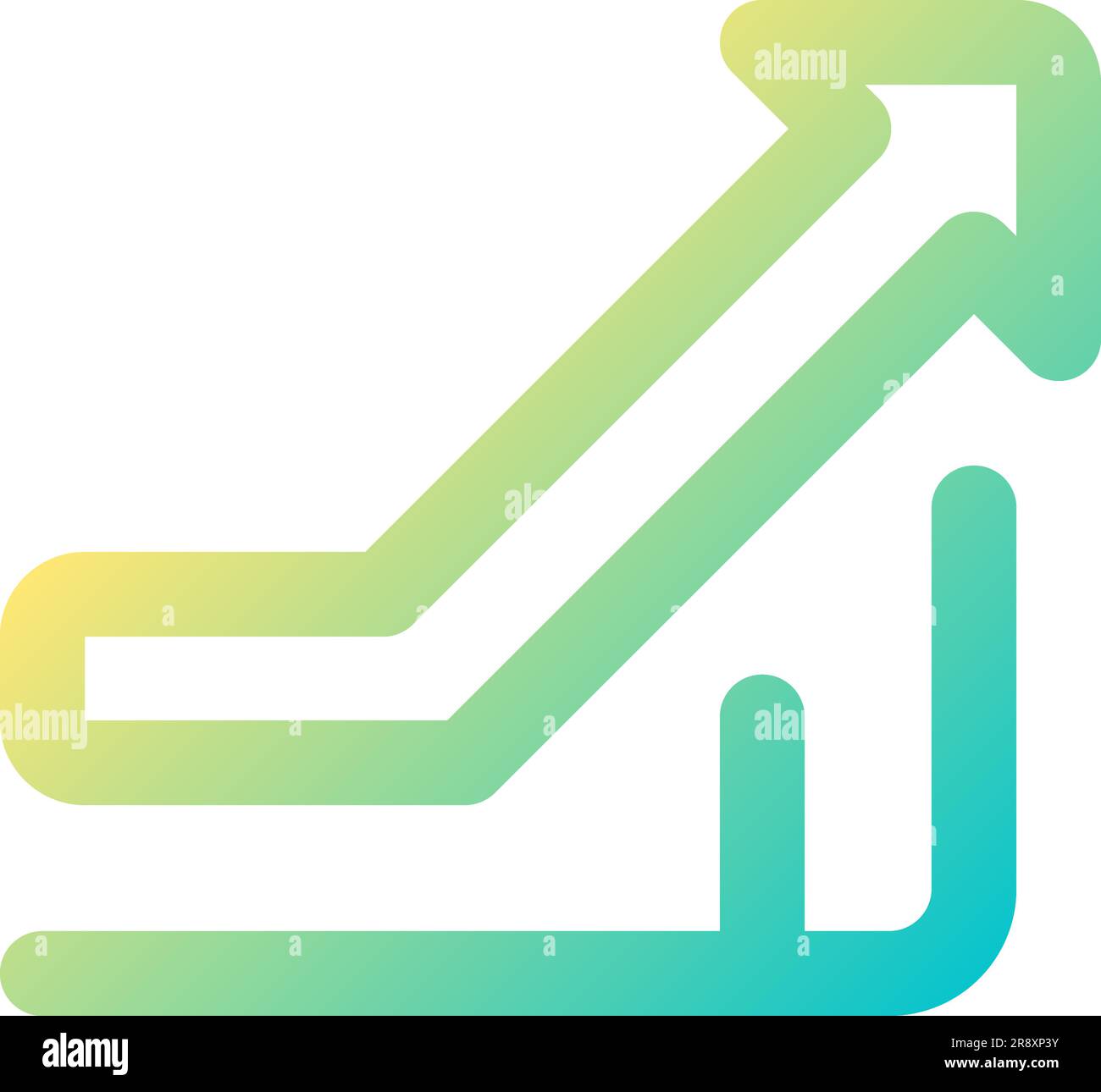 Growth pixel perfect gradient linear ui icon Stock Vector Image & Art ...