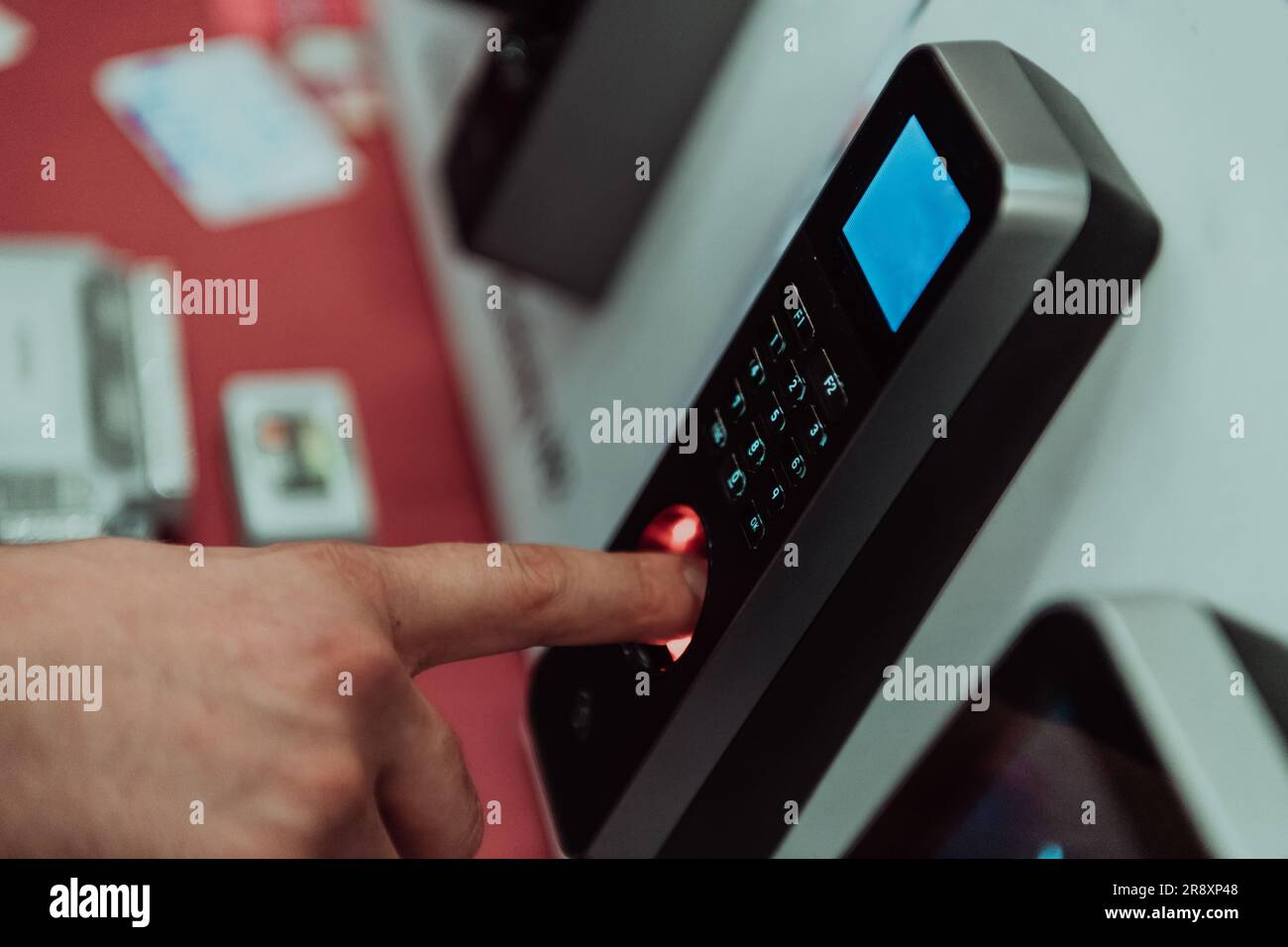 Door access control by Fingerprint Scanner, Facial recognition and Key ...