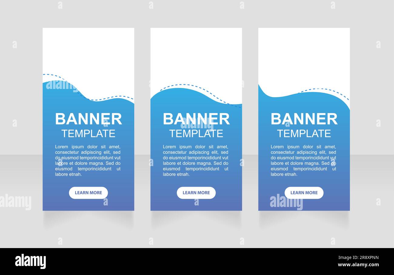 Hospital service promotional web banner design template Stock Vector ...