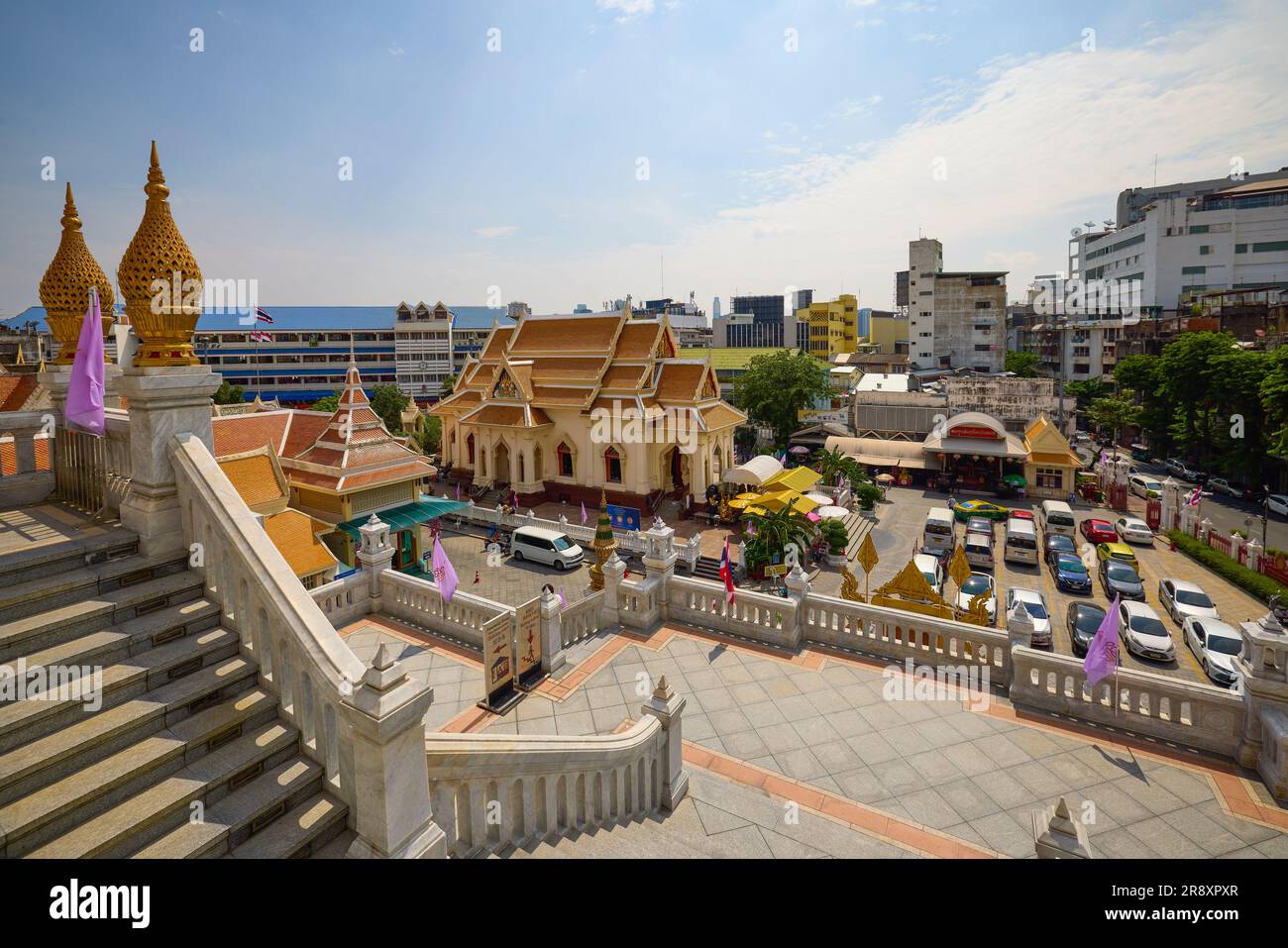 Bangkok Thailand May 24, 2023. Images from Wat Traimit, the temple ...