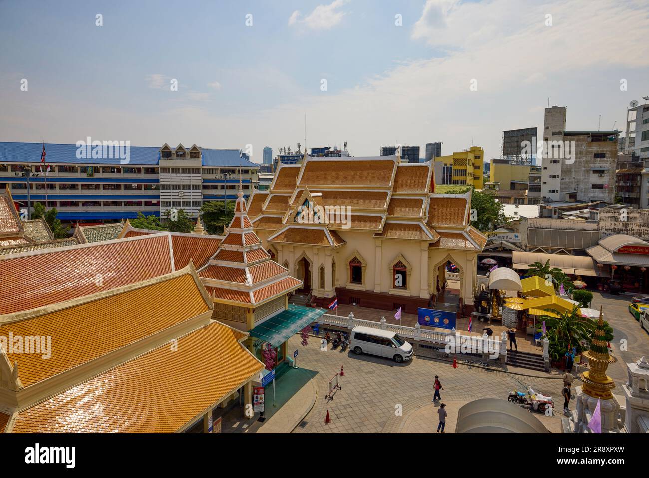 Bangkok Thailand May 24, 2023. Images from Wat Traimit, the temple ...