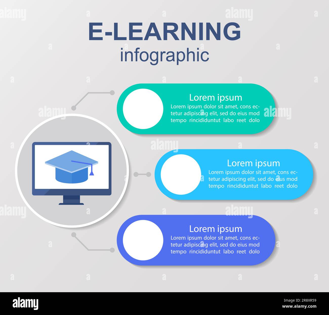 E-learning advantages infographic chart design template Stock Vector Image & Art - Alamy