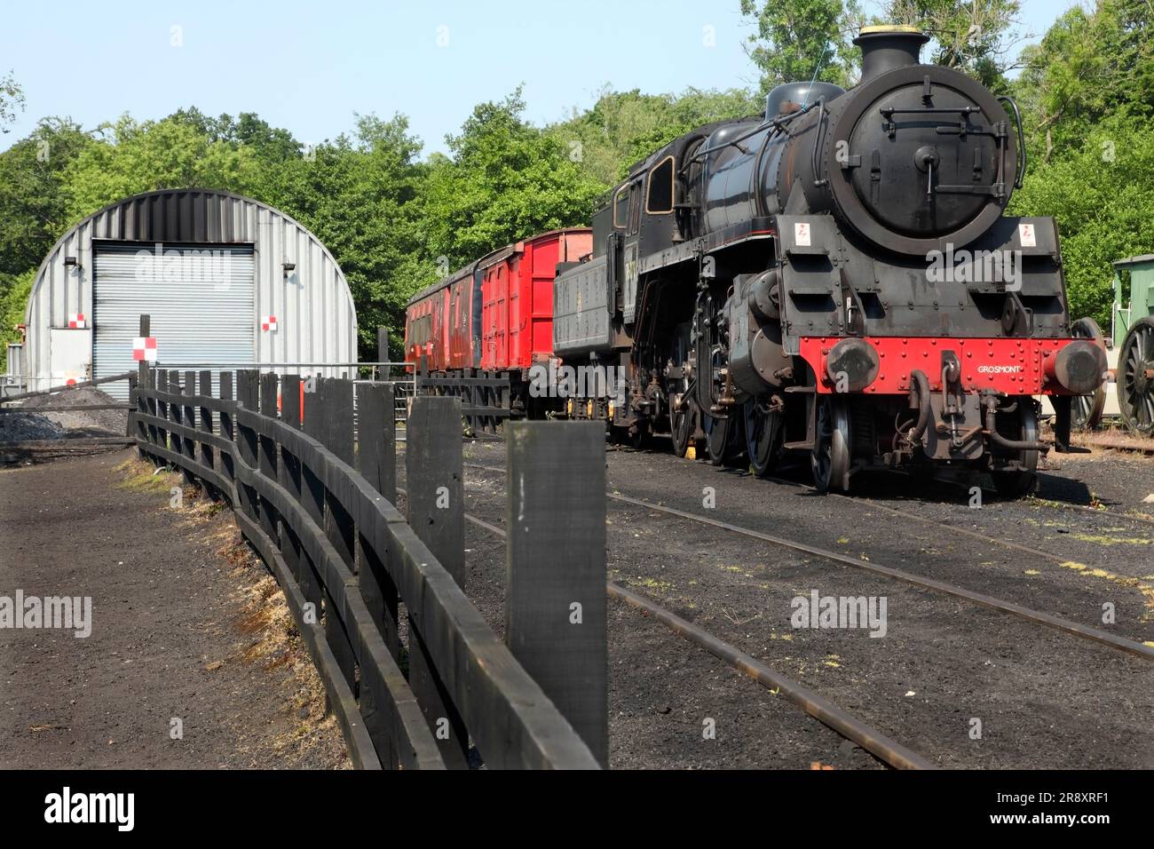 Preserved BR Standard 4MT steam locomotive 76079 at Grosmont depot on ...