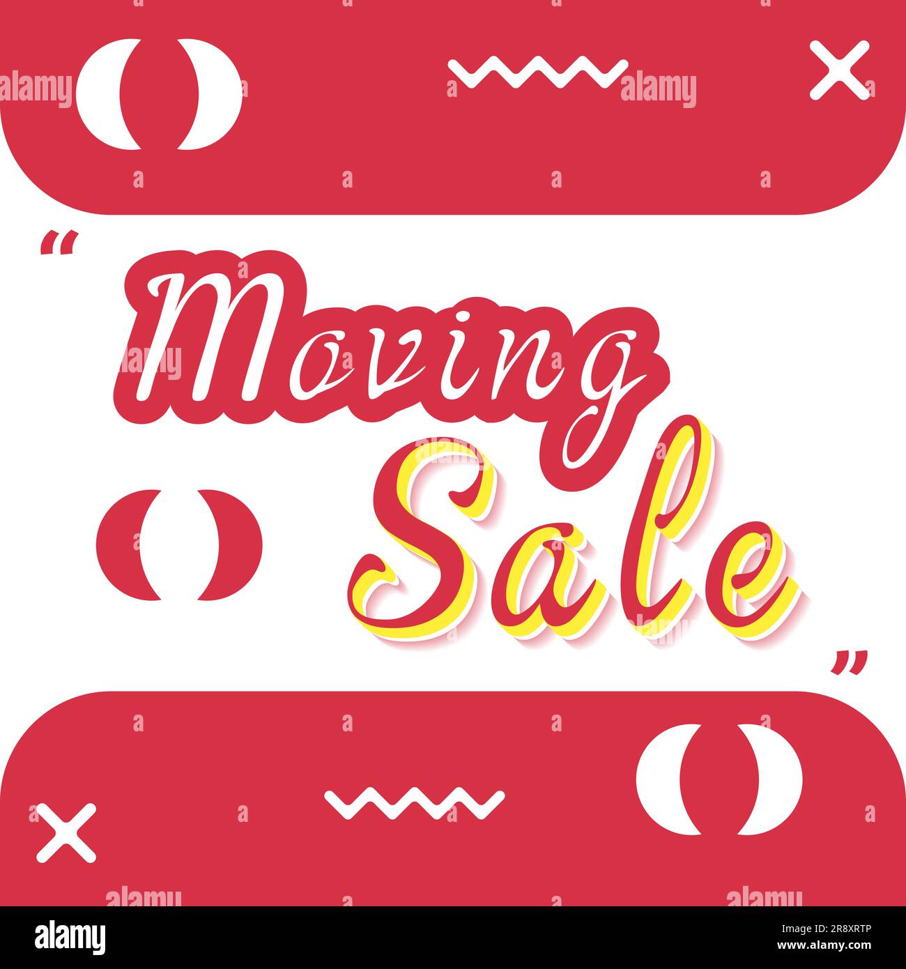 Moving sale promotional banner Stock Vector Images - Alamy