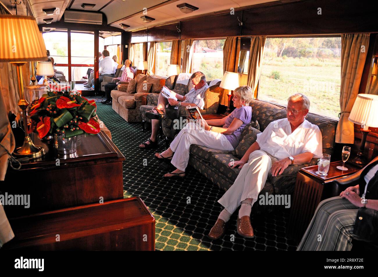Passengers on the Rovos Rail, Train, from Pretoria to Victoria Falls ...
