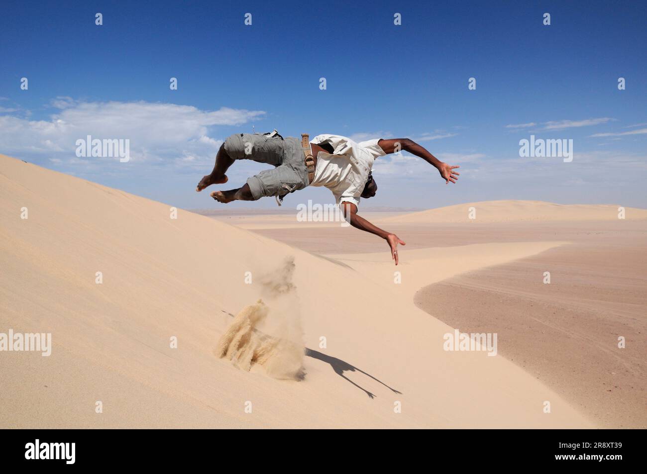 Tour Guide in Sand Dunes, Skeleton Coast Camp, Wilderness Safaris ...