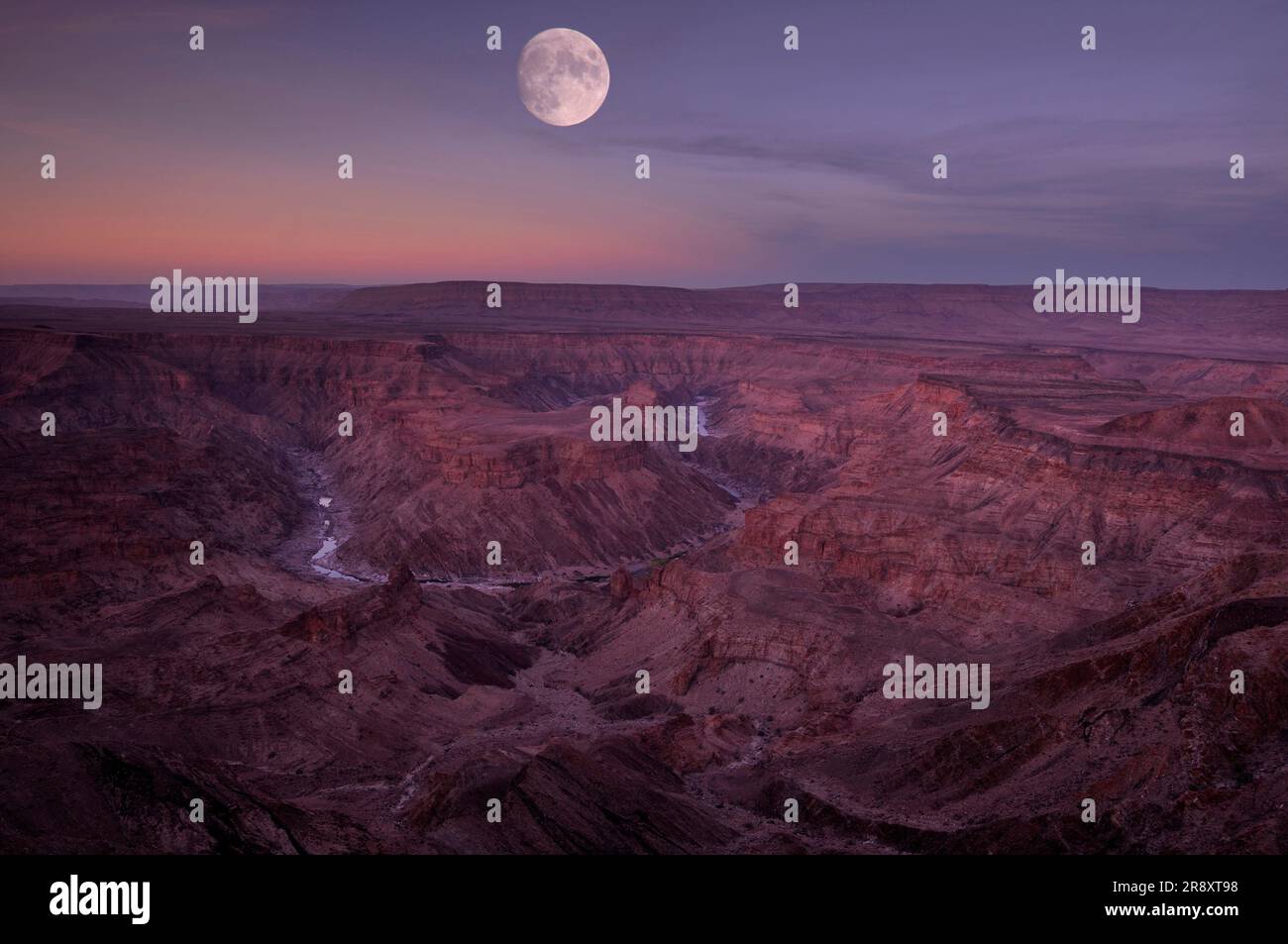Dawn at Main view of Fish River Canyon, Hobas, Fish River Canyon Area ...