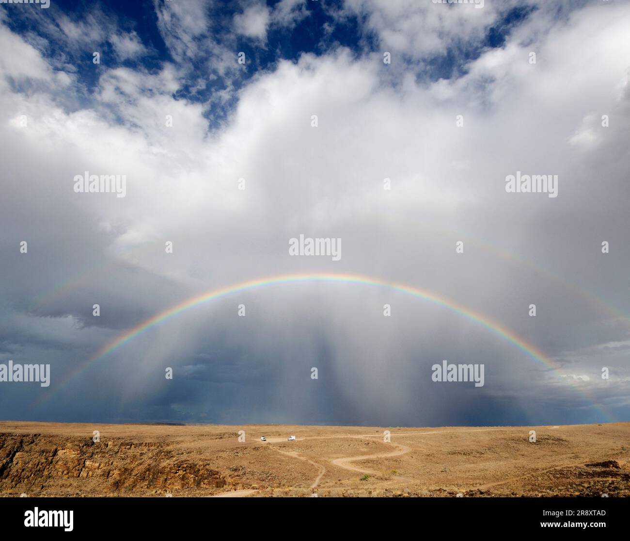 Rainbow at Main view of Fish River Canyon, Hobas, Fish River Canyon ...