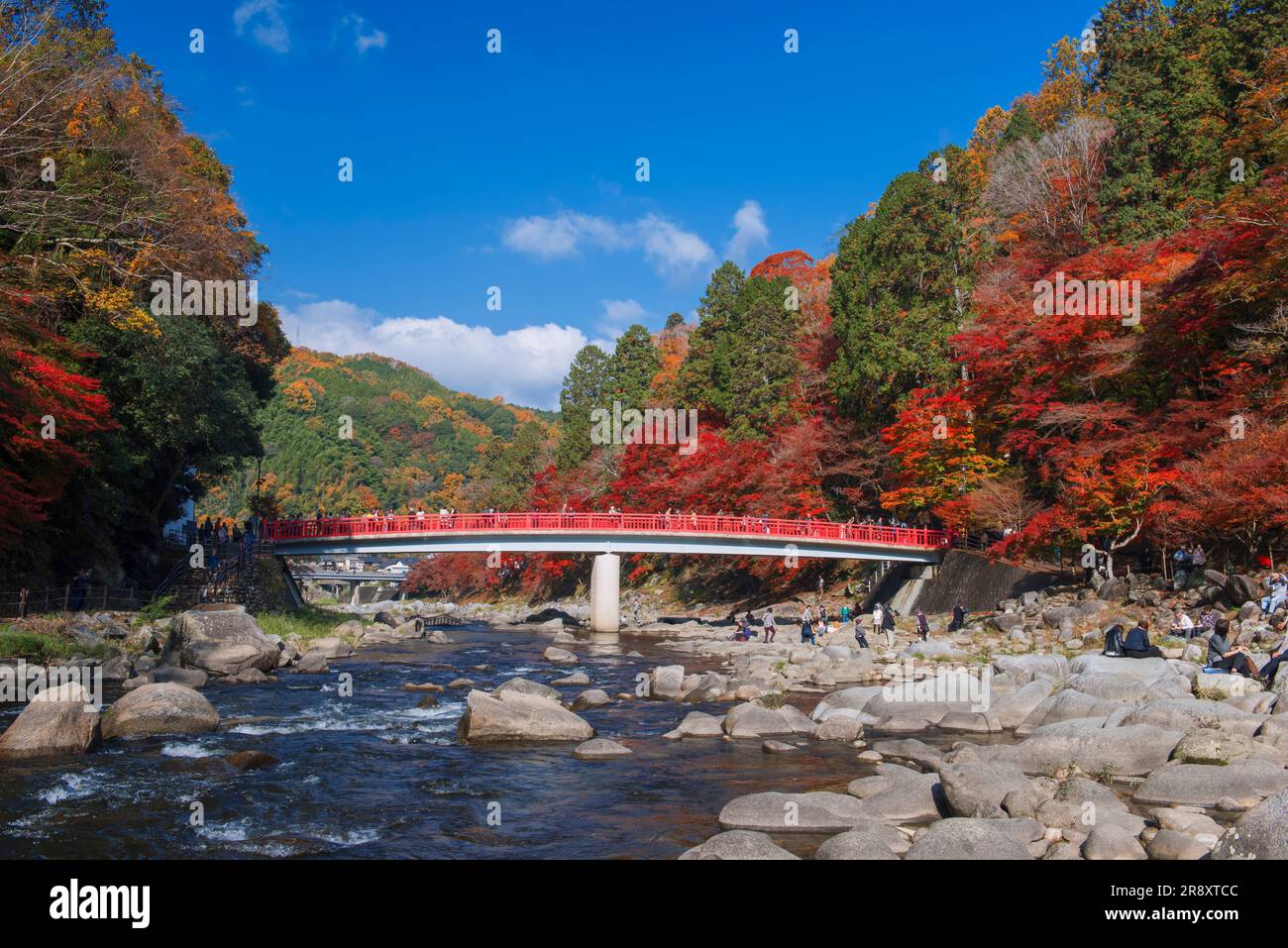 Korankei Gorge in Autumn Leaves Stock Photo - Alamy