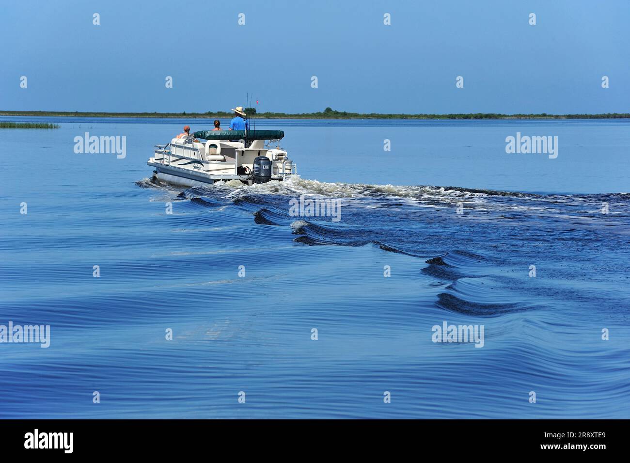 Boating in the Gulf of Mexico, near Spring Hill, Florida Stock Photo ...