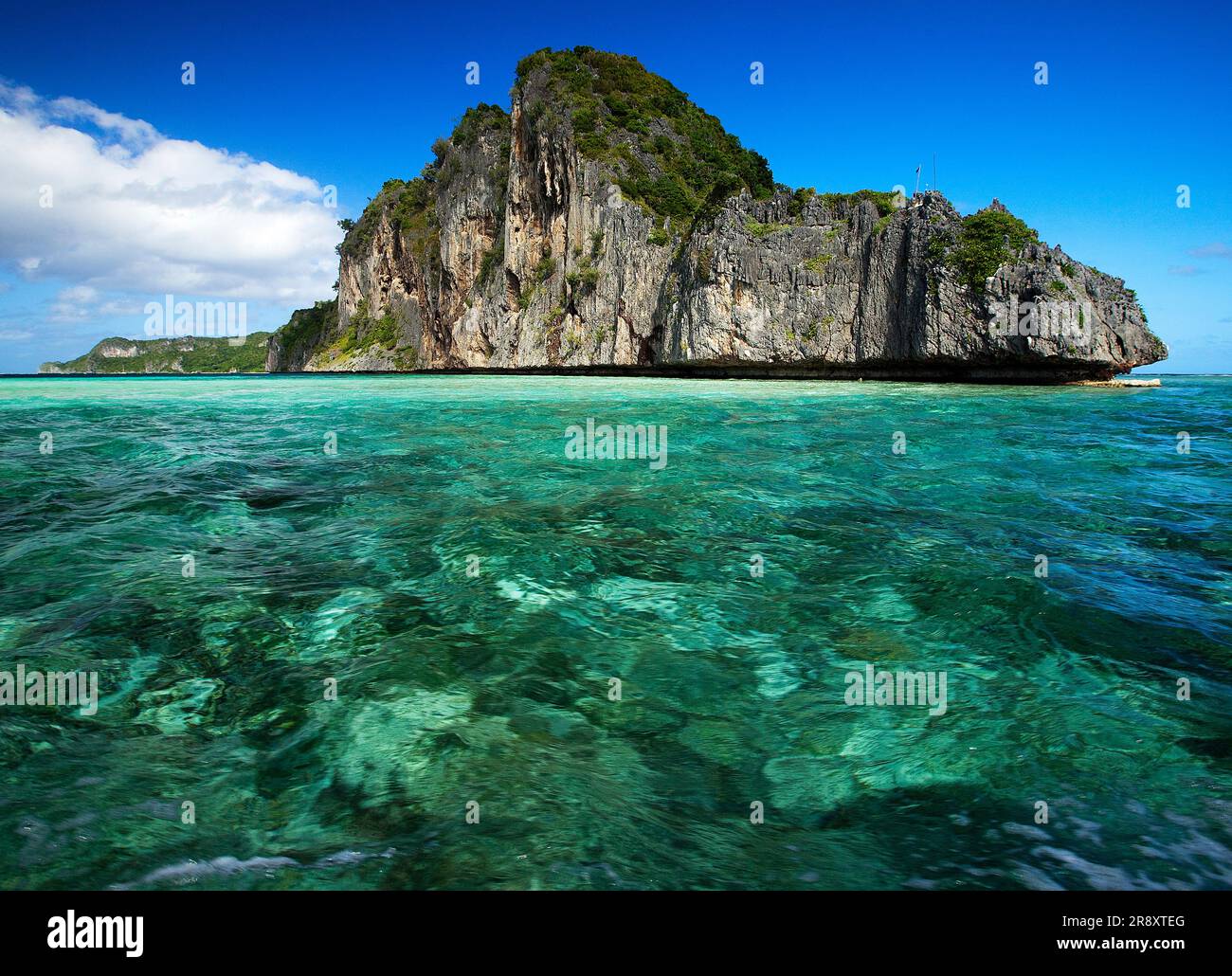 Panasia Island.Panasia is a spectacular island of uplifted coral reef ...