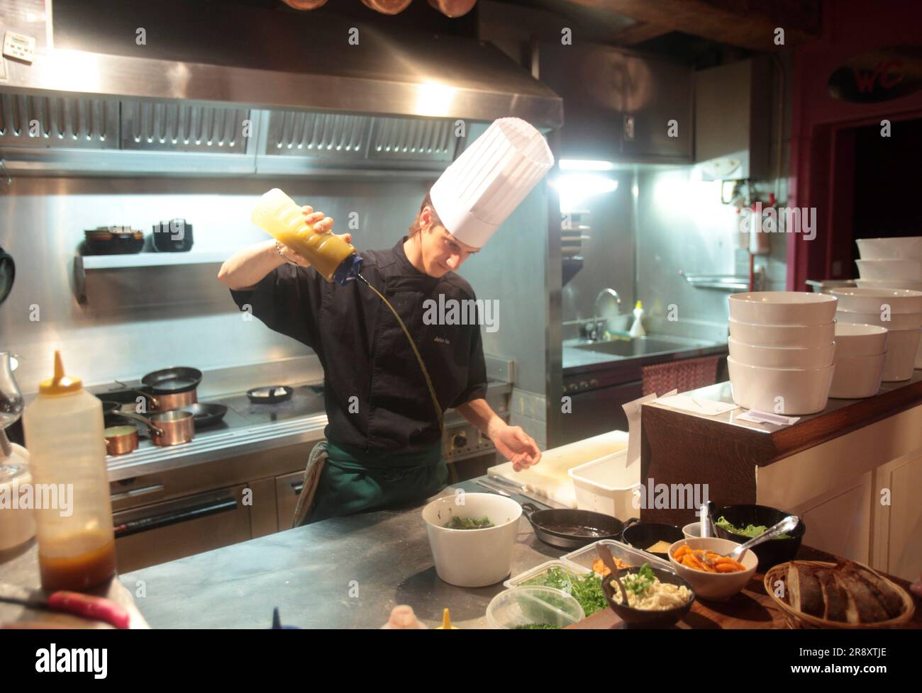Chef in the Kitchen Stock Photo - Alamy