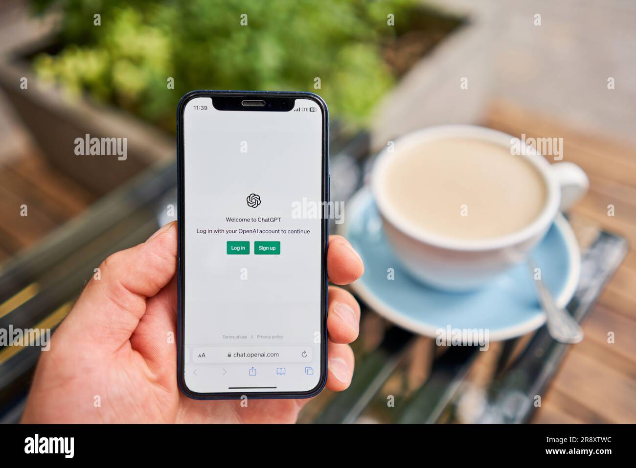 US, California - June 18 2023: ChatGPT chat bot screen seen on ...
