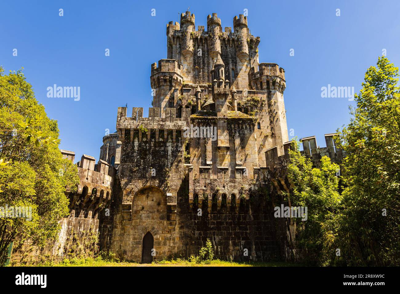 Butron Castle, neo-Gothic fortress of medieval origin, historical ...
