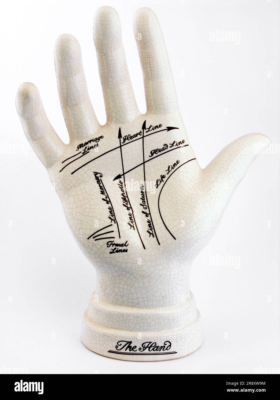 Ceramic Palmistry Hand Stock Photo - Alamy