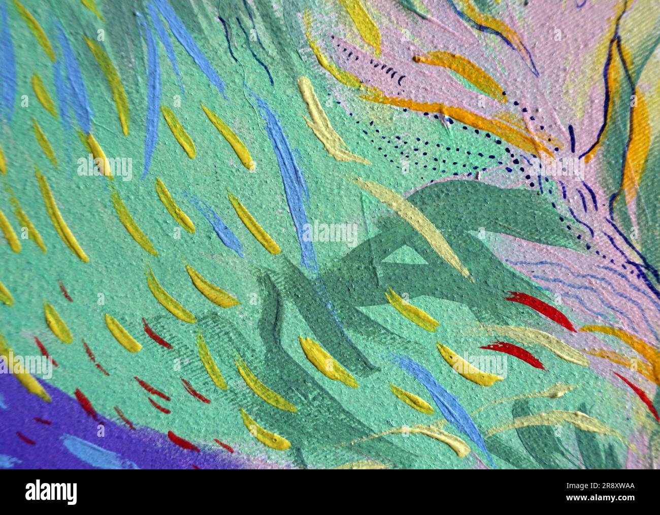 oil painting Bright colors Abstract art background on canvas Stock ...